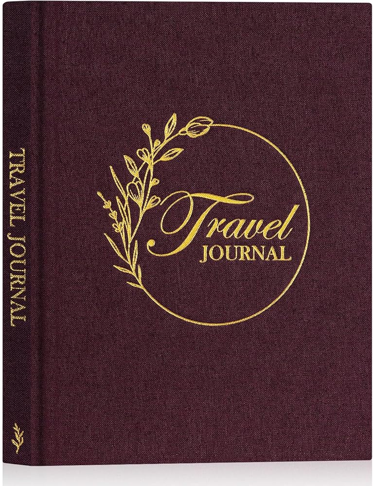 Lanpn Travel Photo Journal Book for Women Men with Prompt, Linen Travel ...